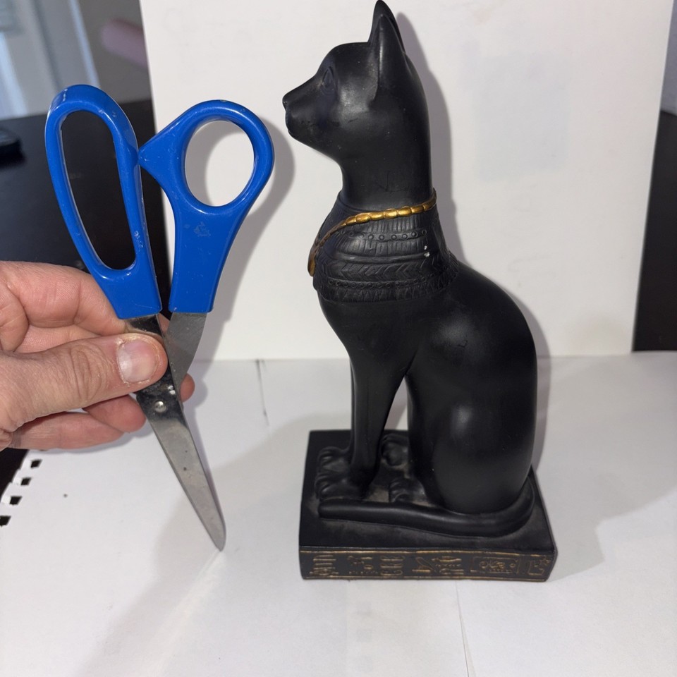 Vintage Summit Collection Bastet Egyptian Black Cat Statue Figurine ...