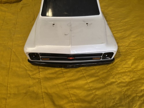 Fits Traxxas Drag Slash Black C10 Chevrolet Painted Body w/ Wing Grill ...