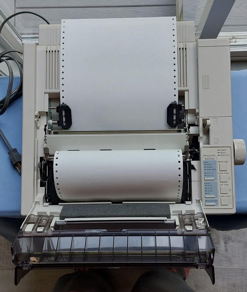 Epson LQ 850 Dot Matrix 24 Pin Impact Printer W/ Original Manual | eBay