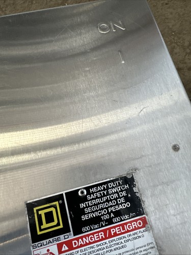 🔴Square D HU363DS #5 Stainless Steel Disconnect Safety Switch 100A 3P ...