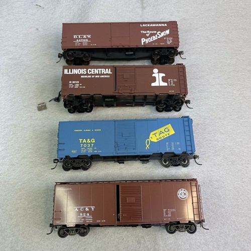 HO Scale - Freight Box Car Assorted Lot of 4 - D.L&W, IC, TA&G, AC&Y | eBay