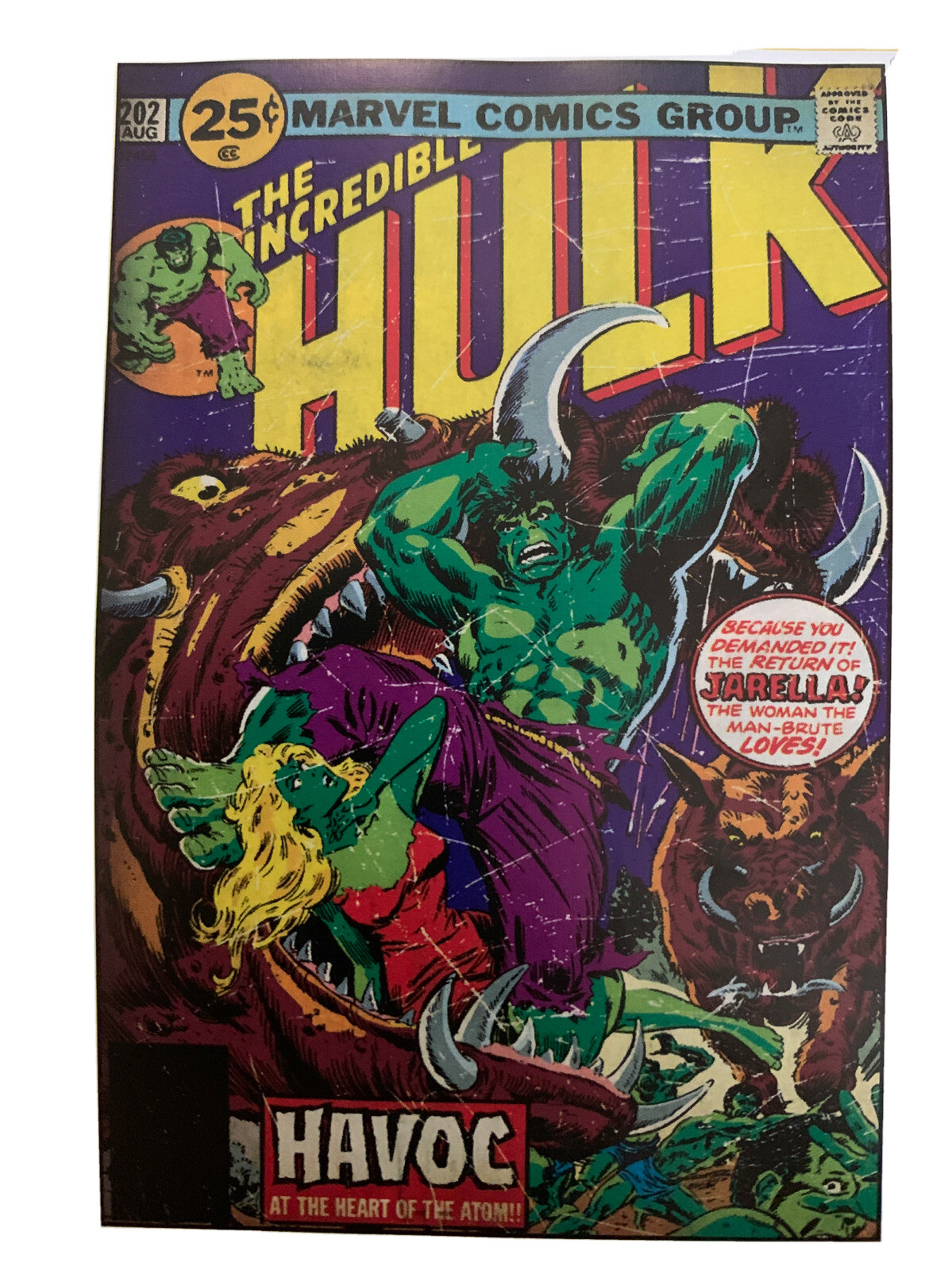 The Incredible Hulk #202 Havoc Marvel Comic Book Fridge Magnet 4''x2.5 ...