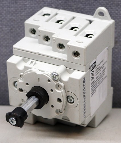 IMO SI25-P1-A 4-Pole Base Mount Door Clutch Isolator 25A 600VDC w/ Knob ...