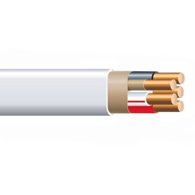 14/2-2 NM-B Wire With Ground Non-Metallic Sheathed Cable White (15 Amp ...