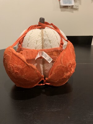 Victoria’s Secret Lace Orange Push- Up Bra, Sz 34B- Free Shipping | eBay