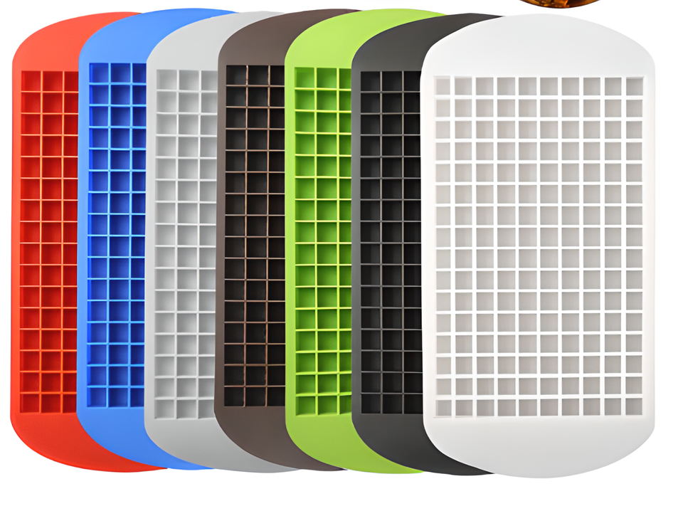 160 Grid Silicone Ice Cube Maker Foldable Ice Cube Tray Ice Cube ...