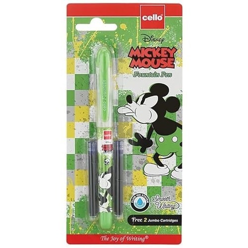 Cello Disney Mickey Mouse Fountain Pen With Free Two Super Jumbo ...