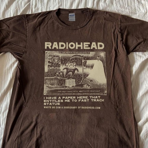 Vtg Radiohead Ok Computer Rare design Dark Chocolate T shirt S-5XL ...