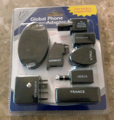 Optimum Travel Accessories Global Phone Adapter Kit 8 Piece Set Brand ...