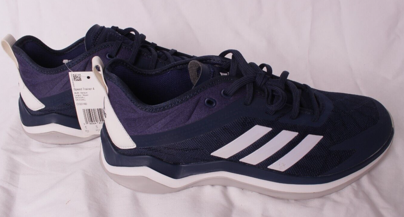 Adidas Speed Trainer 4 shoes - men's size 8 1/2 8.5 - navy blue - with ...