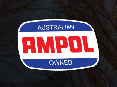 AMPOL VINTAGE LOGO STICKER / DECAL 160mm x 100mm 3M quality Vinyl CAR ...