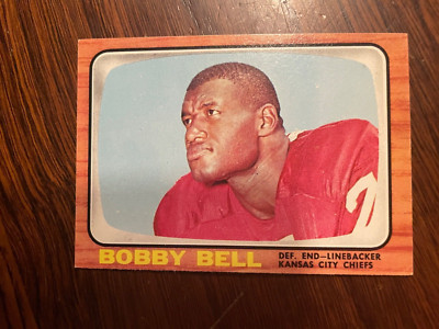 1966 TOPPS #64 BOBBY BELL KANSAS CITY CHIEFS FOOTBALL CARD NM+ | eBay