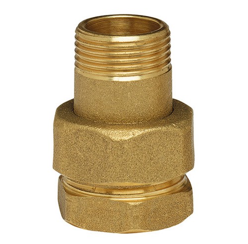 BOCCHETTONE MF IN OTTONE MASCHIO FEMMINA RACCORDO A 3 PEZZI CON ORING 1 ...