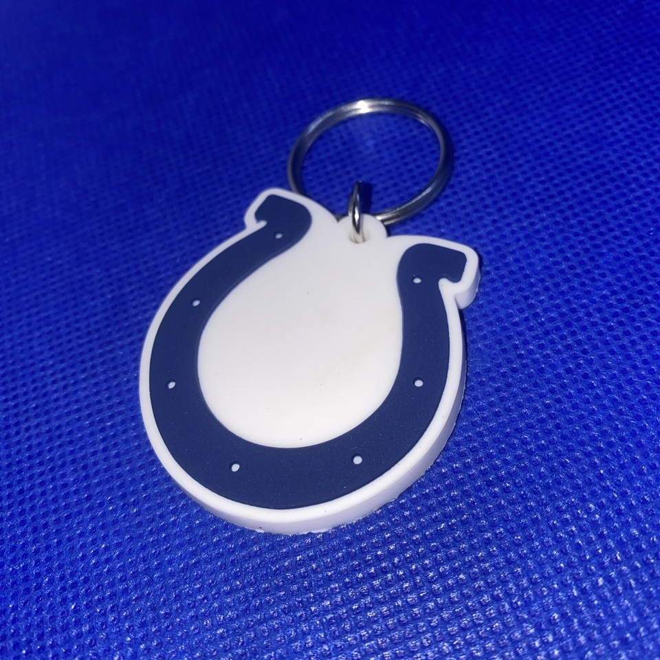 Indianapolis Colts NFL Soft Keychain Key Chain Souvenir | Blue & White ...