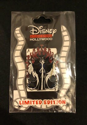 DSSH DSF Disney Villains Playing Card Pin Sleeping Beauty Maleficent ...
