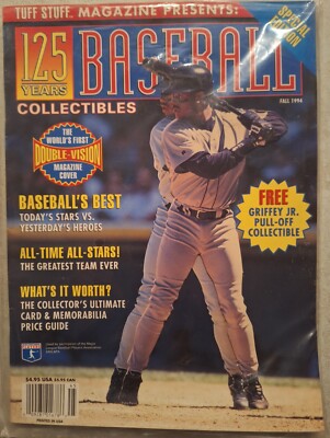 TUFF STUFF 125 Yrs BASEBALL COLLECTIBLES Fall 1994 Ken Griffey Jr Pull ...