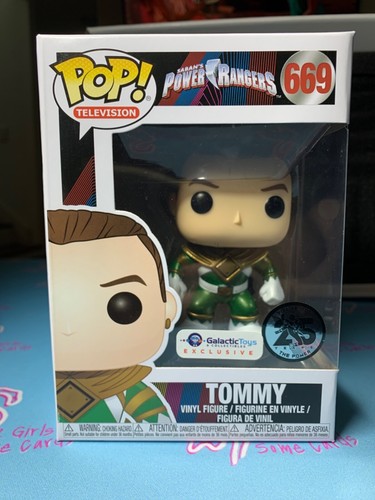 Funko Pop! Power Rangers TOMMY Unmasked Metallic Green Galactic Toys ...