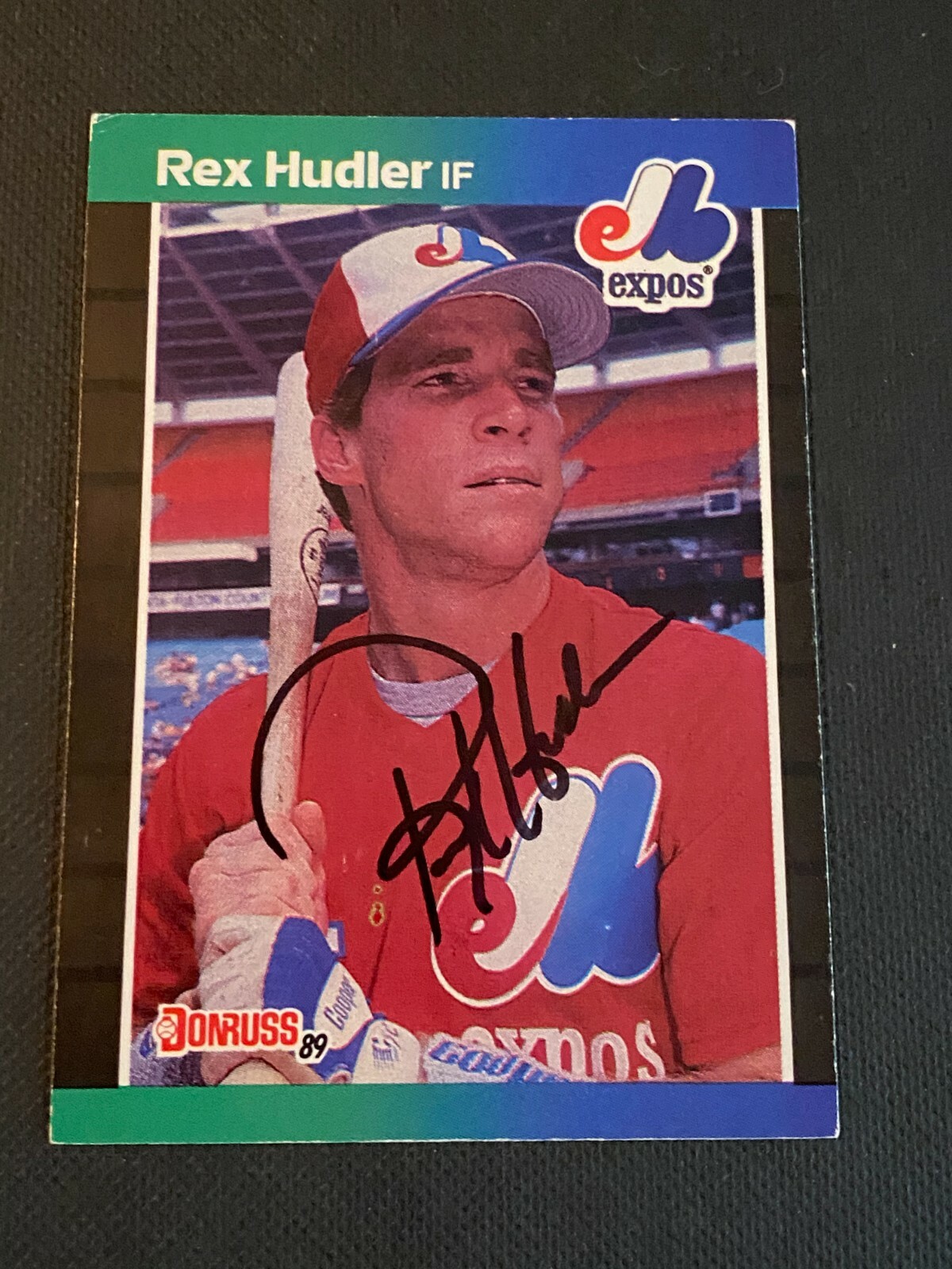 Rex Hudler Signed 1989 Donruss Card Auto Montreal Expos Autograph ...