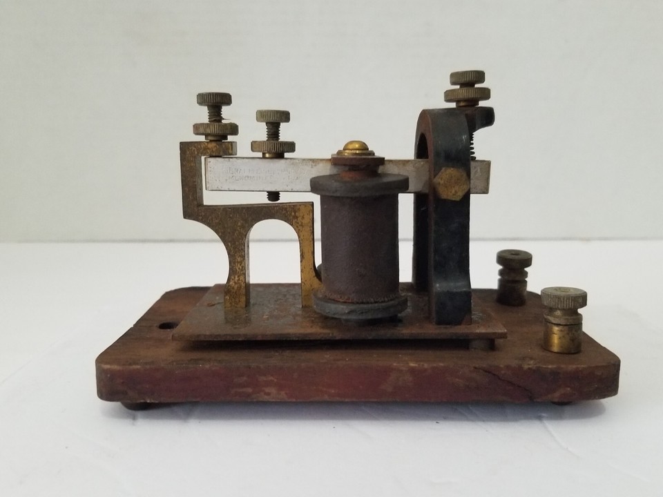 Vintage Telegraph MESCO Mainline Sounder on Board Morse Code New York ...