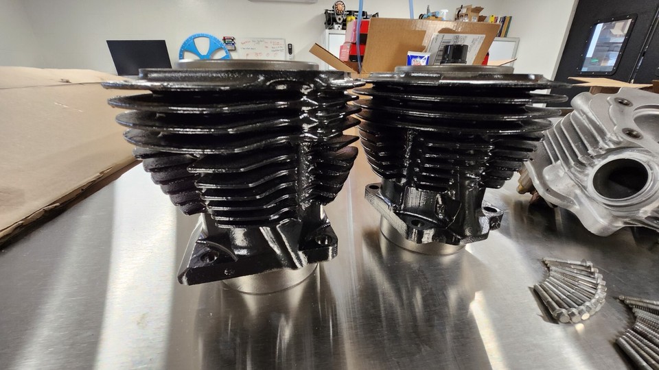 1964 Harley Davidson Panhead NOS Cylinders & Duoglide Heads | eBay