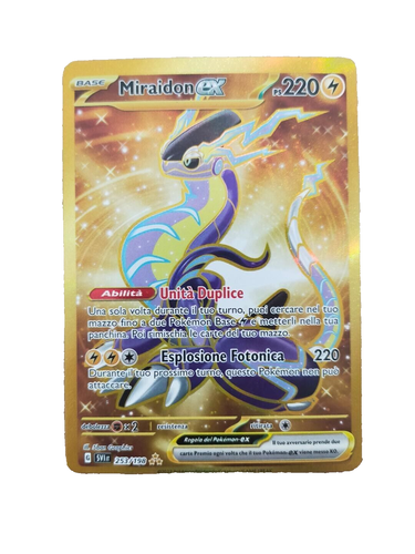Carta Pokemon Miraidon EX SVI it 253/198 - Scarlatto Violetto - Rara ...
