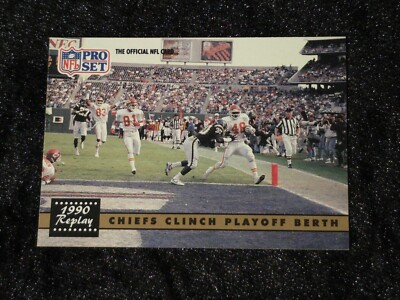 1990 Pro Set NFL Football Chiefs Clinch Playoff Berth Cards #339 | eBay