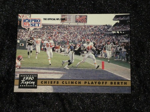 1990 Pro Set NFL Football Chiefs Clinch Playoff Berth Cards #339 | eBay