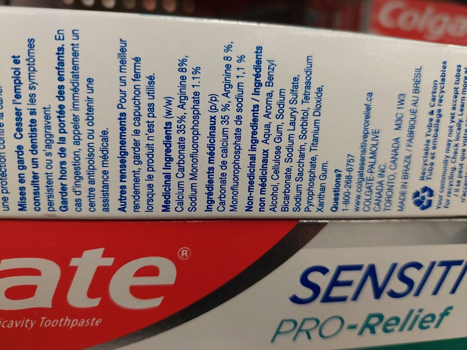 4x Colgate Sensitive Pro-Relief Enamel Repair 120ml Toothpaste ...