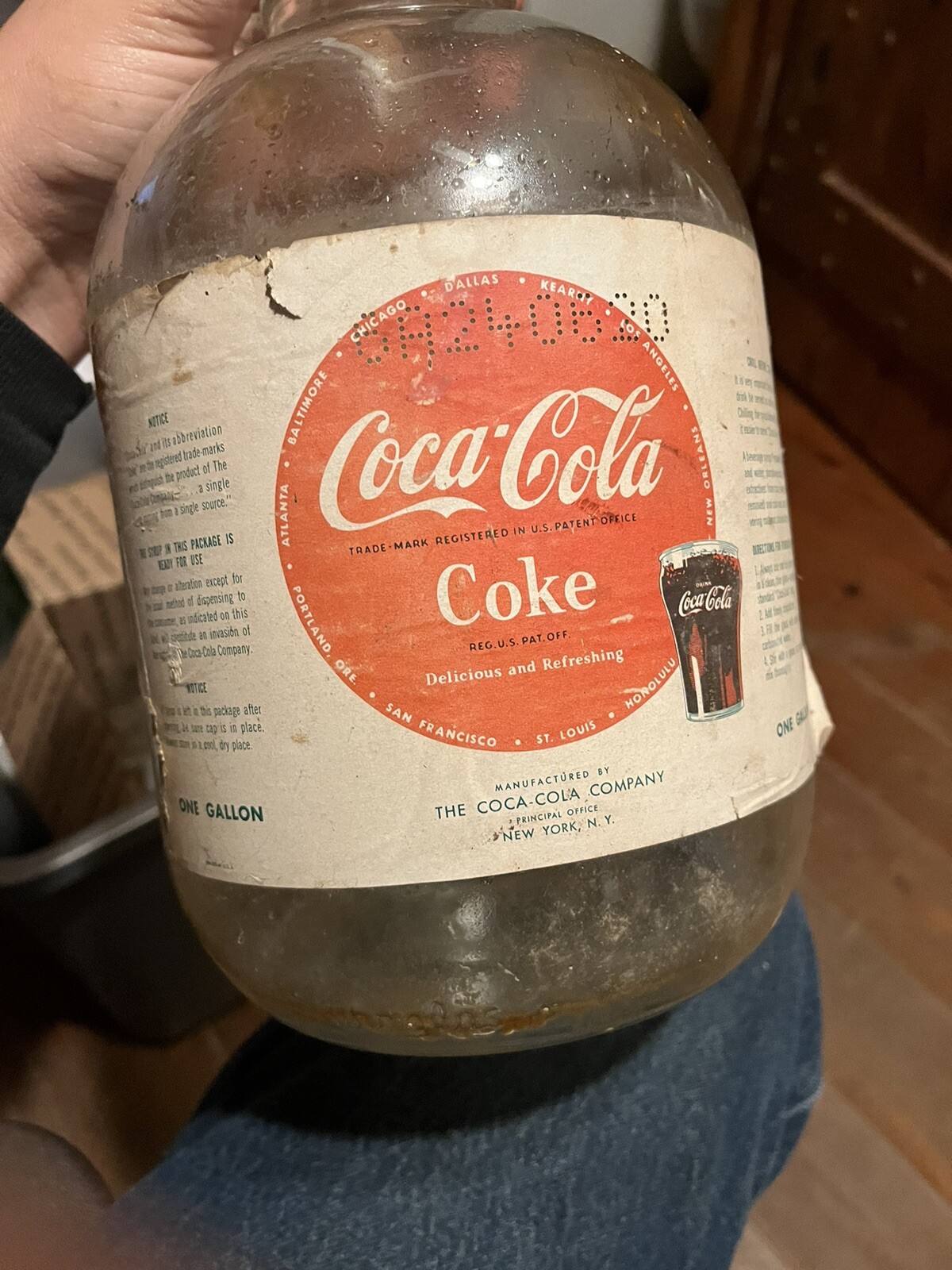 1956 Coca Coka Coke Syrup jug 1 Gallon | eBay