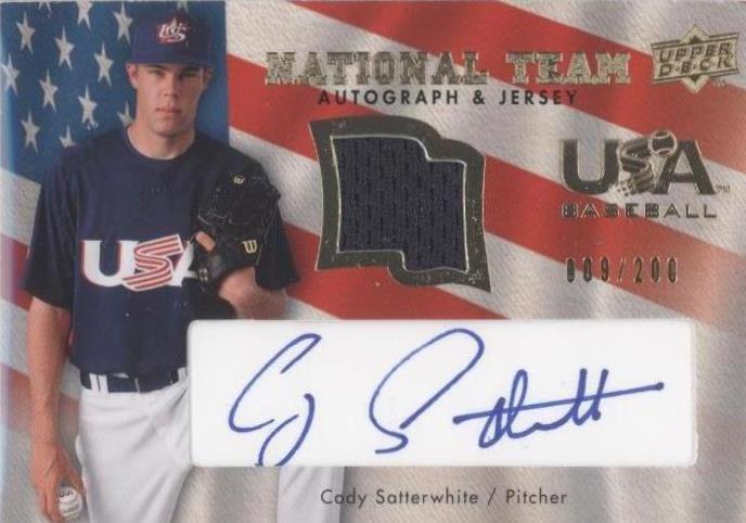 2008 Upper Deck - USA Baseball National Team Cody Satterwhite #USA-CS ...