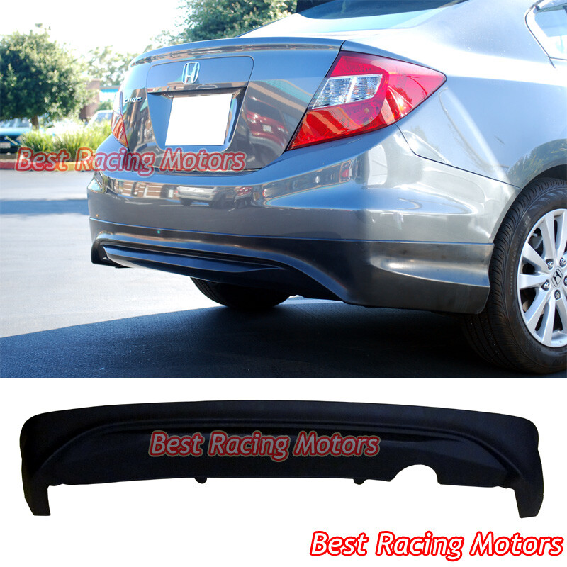 For 2012-2015 Honda Civic 4dr Mod Style Rear Bumper Lip (Urethane) | eBay