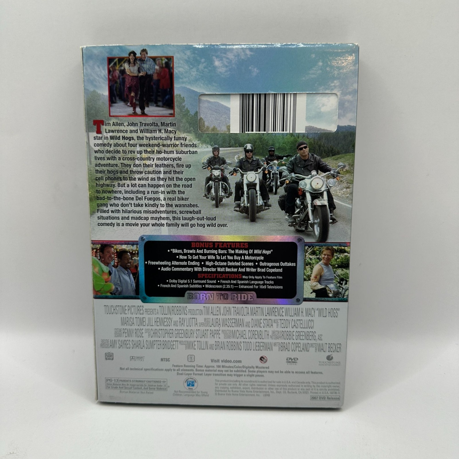 Wild Hogs DVD 2007 Tim Allen John Travolta Martin Lawrence William H ...