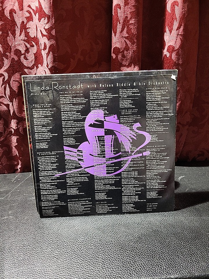 Linda Ronstadt With Nelson Riddle – For Sentimental Reasons LP 1986 ...