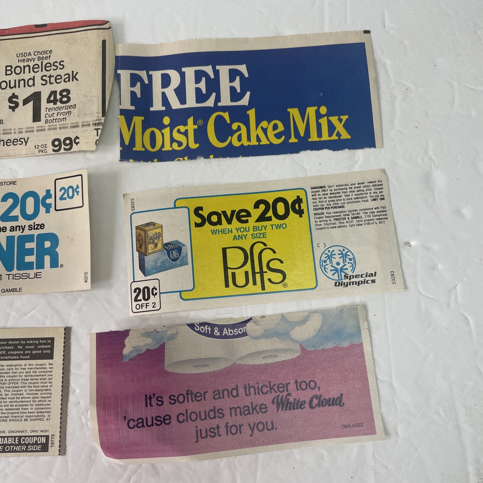 Vtg Bounty Coupons Proctor and Gamble Advertising lot of 6 Puffs | eBay