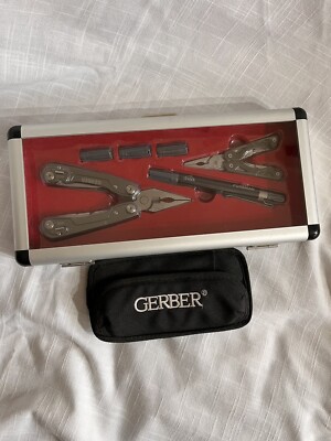 Gerber Multi Pliers & Multi Tool Knife 4 Color LED Flashlight Gift Set ...