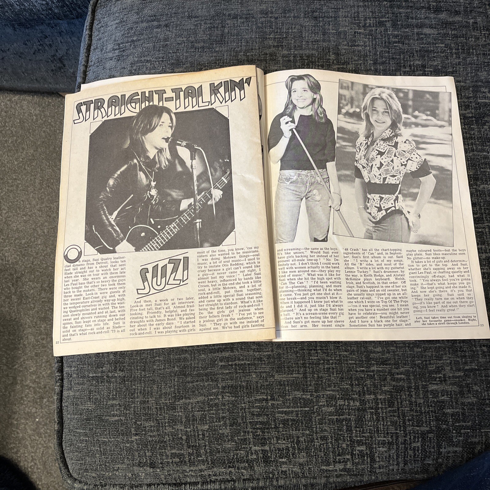 Look In Magazine 25 Aug 1973 - Suzi Quatro Mike Channon (Southampton ...