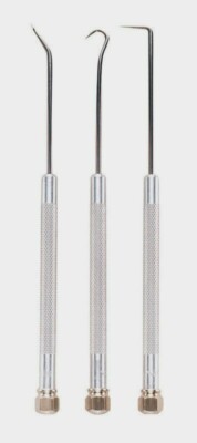 General Tools PROBE/PICK SET 862 Steel 3 Piece 45 Degree Double Hook ...