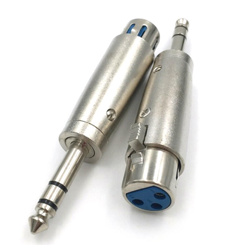 3-Pin XLR Female to 1/4 6.35mm Stereo Male Plug TRS Audio Cable Cord ...
