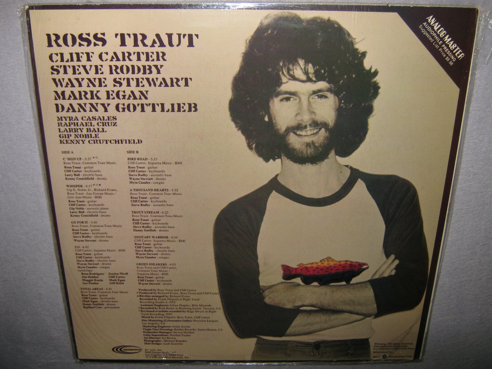 ROSS TRAUT MINTY SEALED Audiophile Vinyl LP Steve Rodby Danny Gottlieb ...