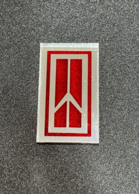 1987 - 1988 Cutlass Header Panel Rocket Euro Emblem Red 22528812 ...