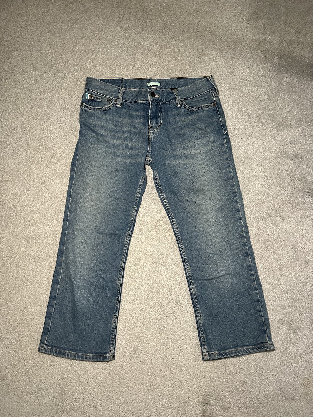 Vintage Early 2000s Low Rise Cropped Hollister Jeans … - Gem