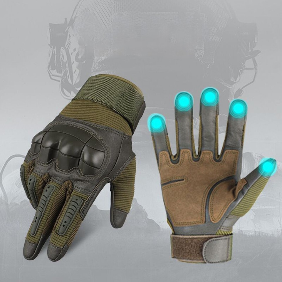 Tactical Gloves for Men Touch Screen Full Finger Gloves for Hunting ...