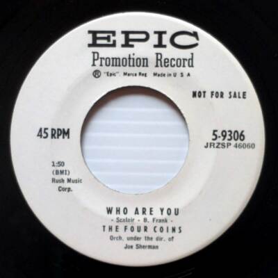 The Four Coins - Angel Of Love / Who Are You [7" 45 rpm Promo Single ...