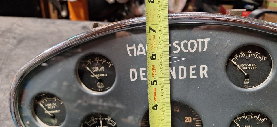 Hall Scott Defender US GAUGE Dash ROADSTER RACE CAR TROG SCTA MILLER ...