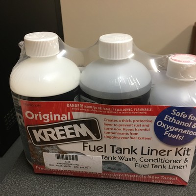 KREEM Kit Fuel Gas Tank Liner For Motorcycles, ATV Rust Coating Sealer ...