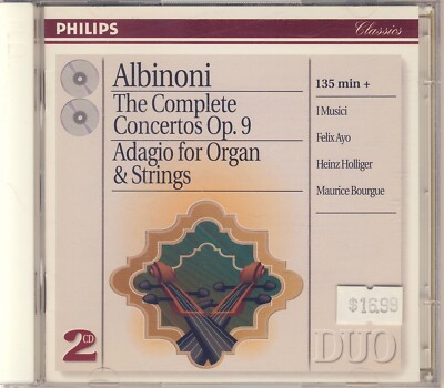 Albinoni - I Musici: Complete Concertos Op. 9, Adagio for Organ ...