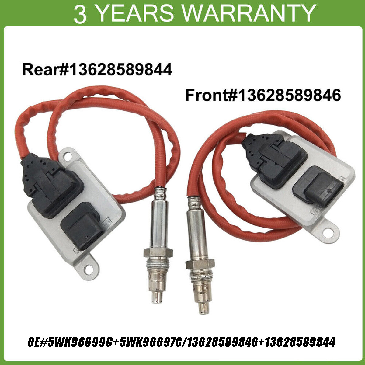 2PCS Rear Front Nox Sensor 13628589844 13628589846 For BMW E70 F30 X5 ...