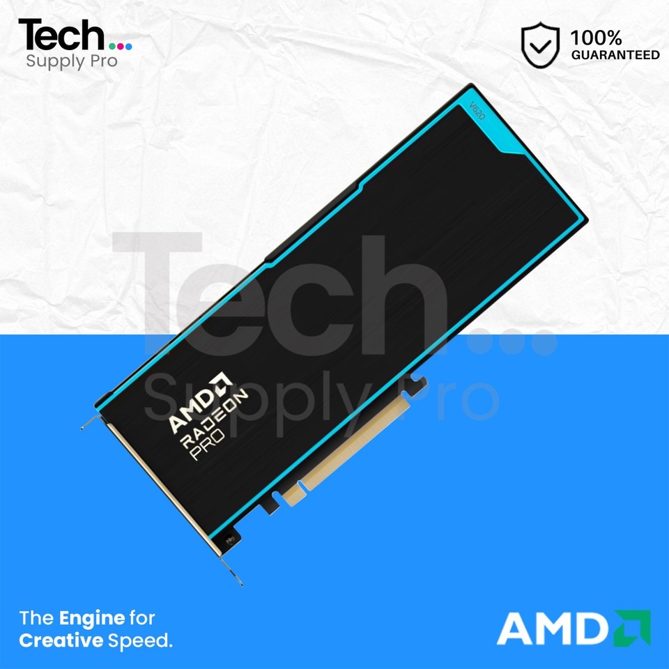 AMD Radeon Pro V620 32GB GDDR6 RDNA 2.0 PCIe 4.0 x16 Graphics Card | eBay