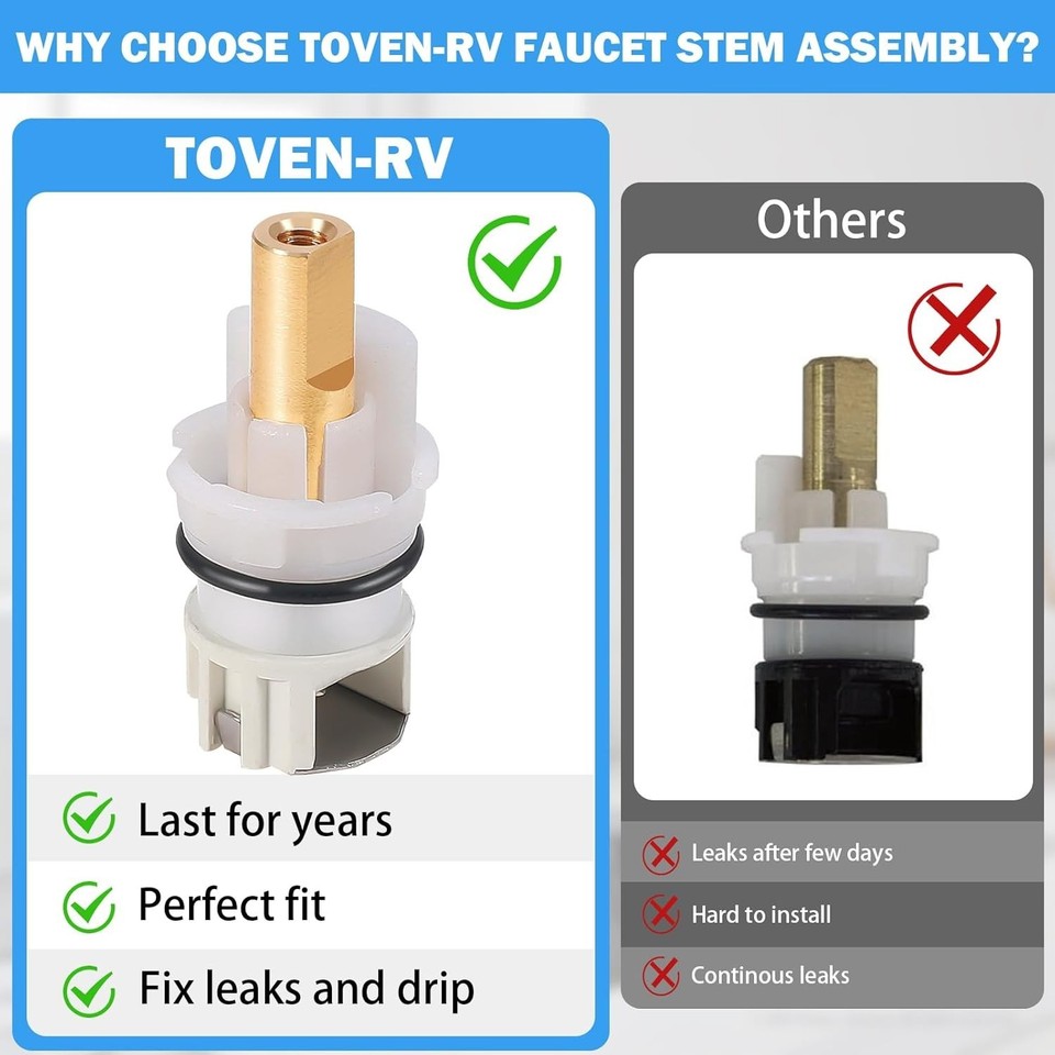 RP25513 Faucet Stem Assembly for Delta Two Handle Faucet 2-Pack ...