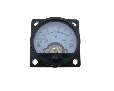 DC 10V Analog Needle Panel DC Voltage Voltmeter SO-45 | eBay